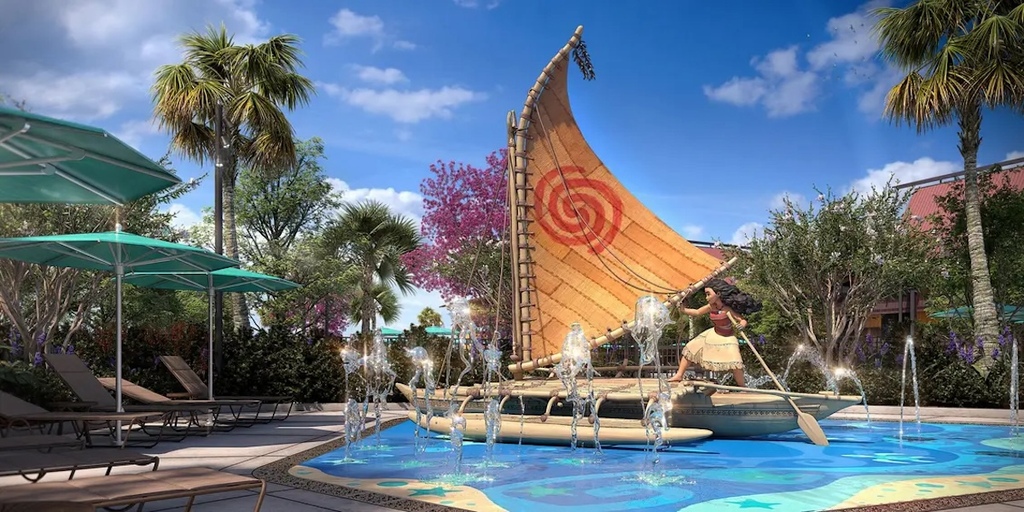 Moana Featured at Polynesian Island Tower's Cove Pool | DVCinfo Community