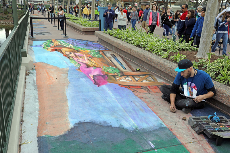 EPCOT Festival of the Arts - 2D Sidewalk Art | DVCinfo Community