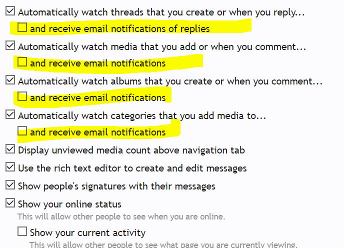 How To Disable Email Notifications | DVCinfo Community How To Disable Email Notifications | DVCinfo Community