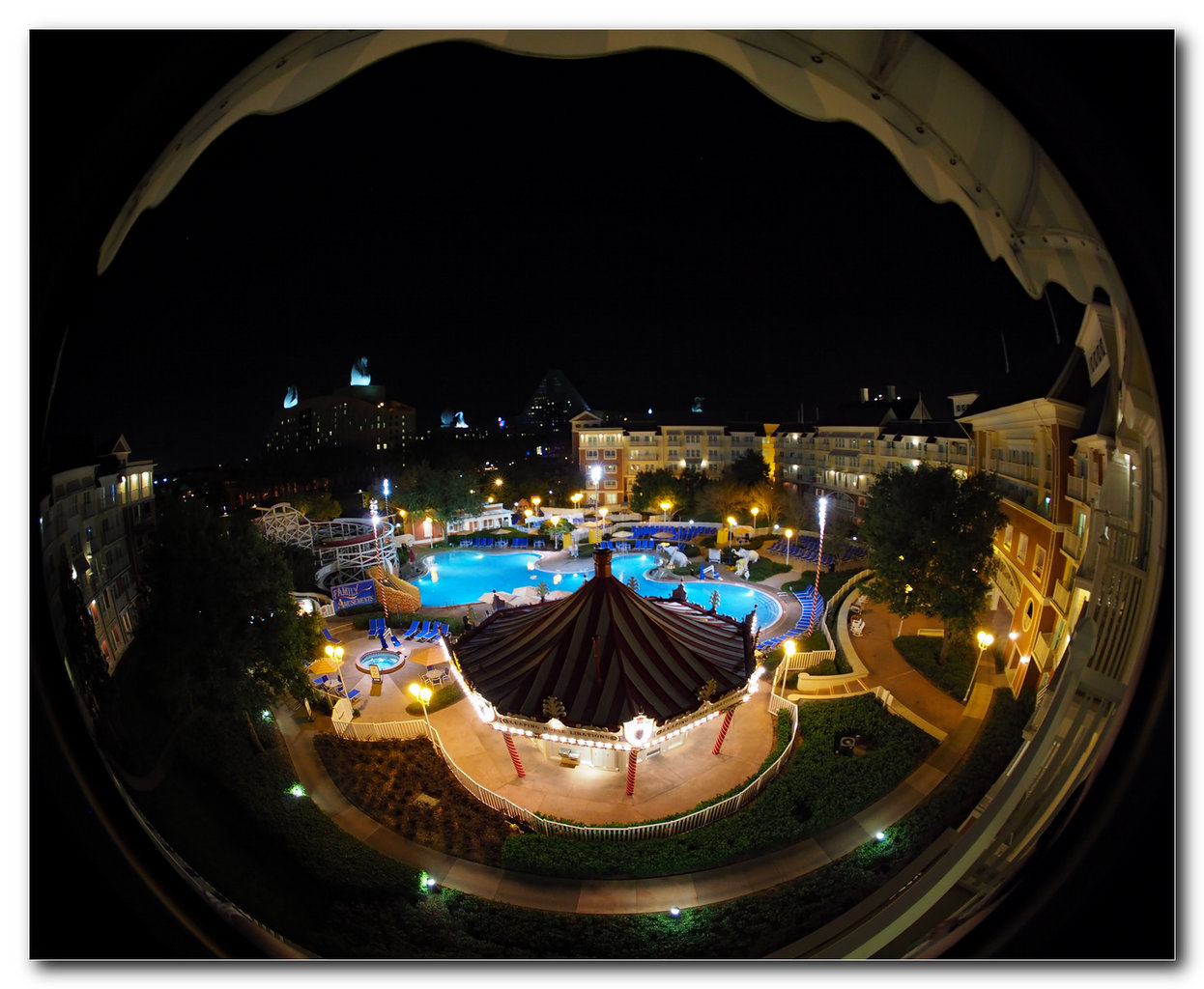 Boardwalk Pool at Night | DVCinfo Community