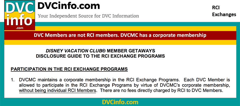 DVC Exchange into RCI - DVCinfo